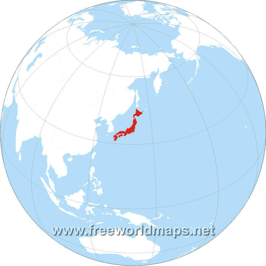 Japan Physical Map