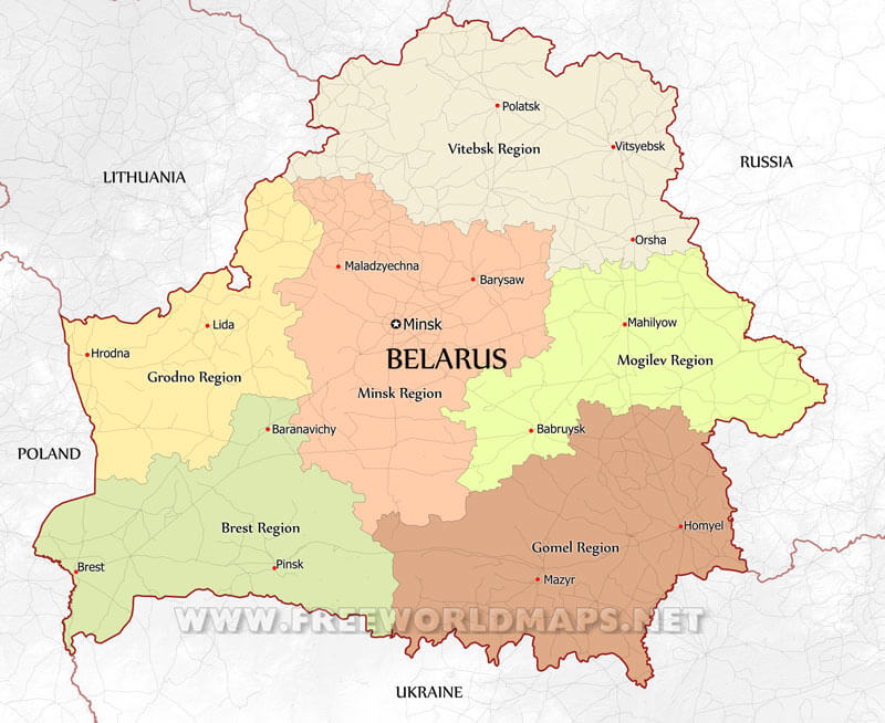Belarus Maps - by Freeworldmaps.net