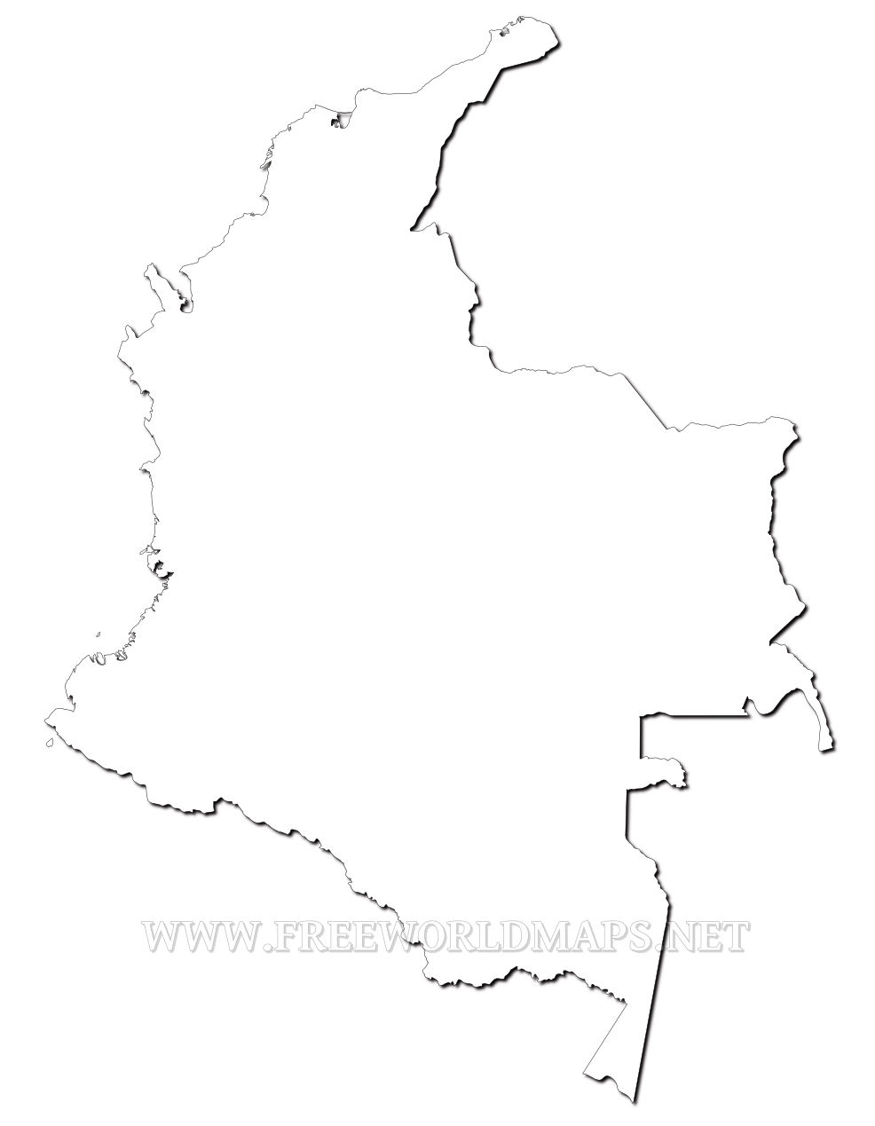 Colombia Political Map