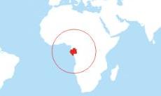 Gabon Physical Map