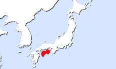 Shikoku Physical Map