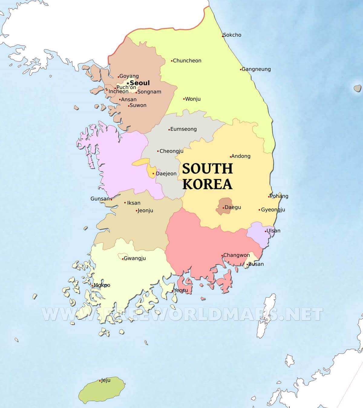 South Korea Maps South Korea Maps