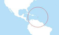 Dominica Map; Geographical features of Dominica of the Caribbean ...