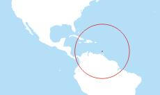 Grenada Map; Geographical features of Grenada of the Caribbean ...