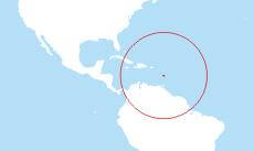 Martinique Map; Geographical features of Martinique of the Caribbean ...