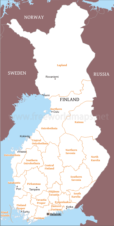 Finland Political Map