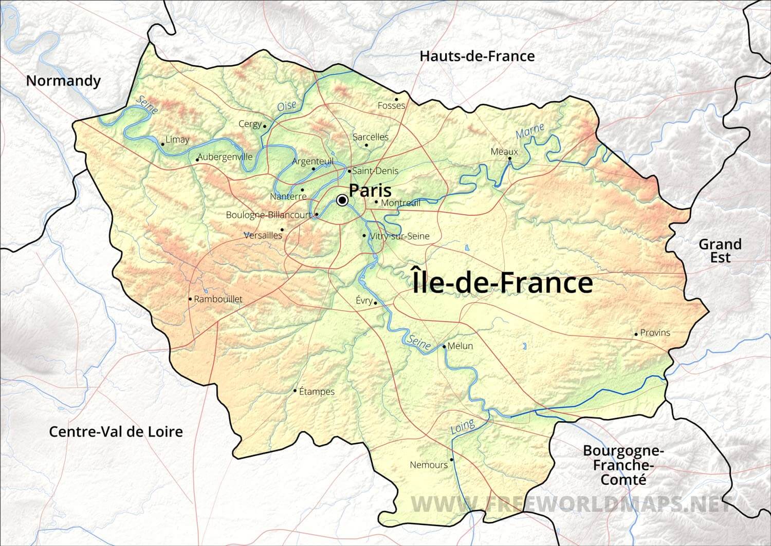  le de France Map