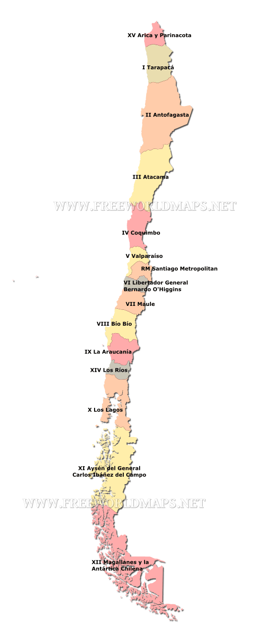 Chile Political Map